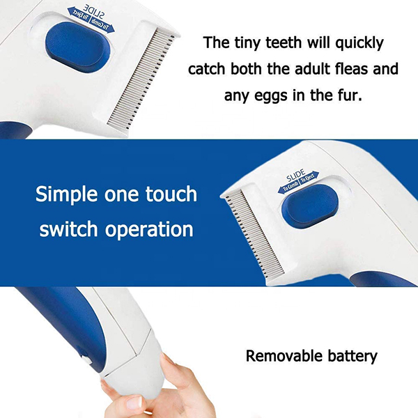Flea Controller Perfect for Dogs & Cats, Kills & Stuns Fleas by battery